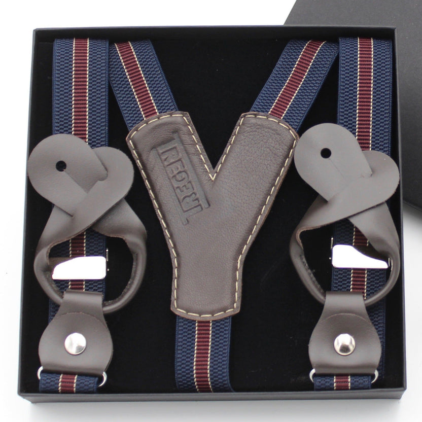 Hosenträger mit Lederlaschen – Atelier Treger