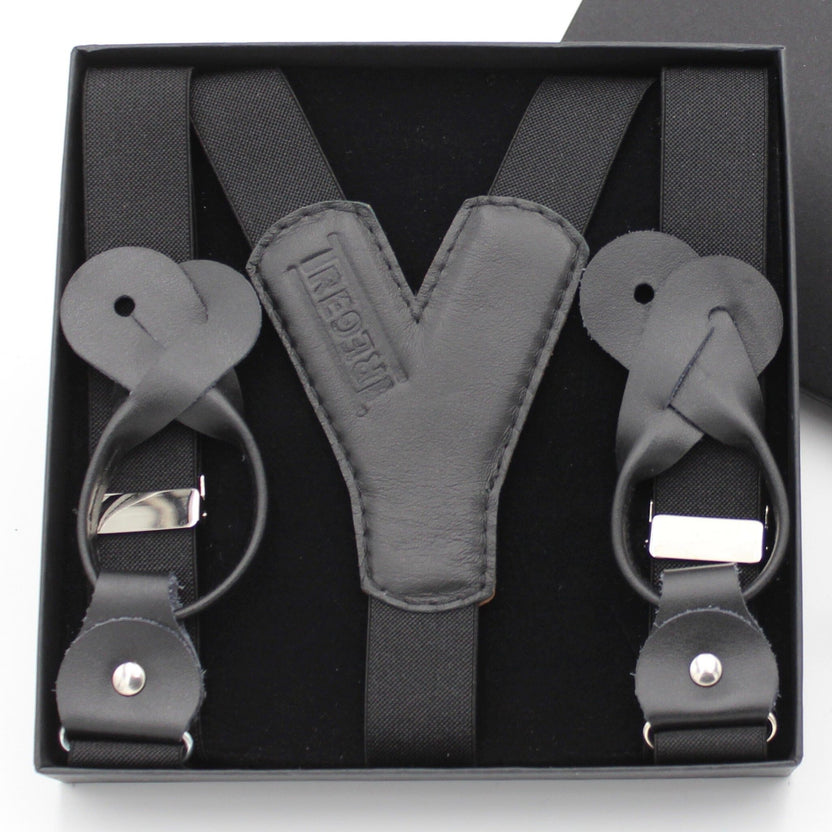 Hosenträger mit Lederlaschen – Atelier Treger